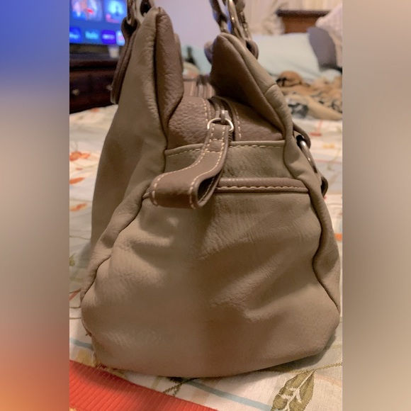 Laura Scott | Bags | Laura Scott Bag Purse Satchel 2 Tone Tanbrown ...